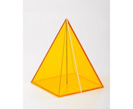 Set 10 corpuri geometrice din plastic, transparente - H max=15.5 cm ...